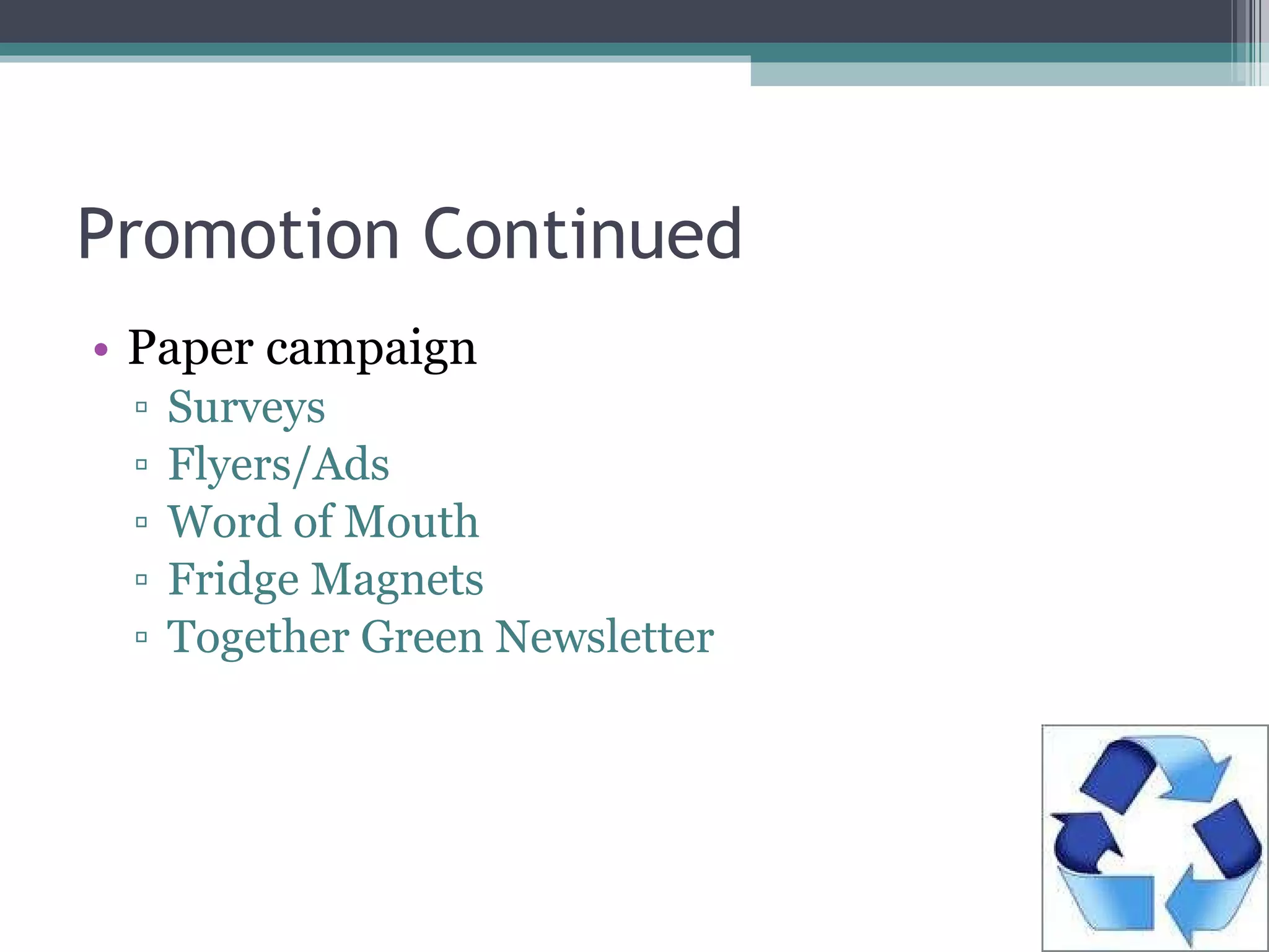 Recycling Awareness Campaign | PPT