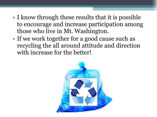 Recycling Awareness Campaign | PPT
