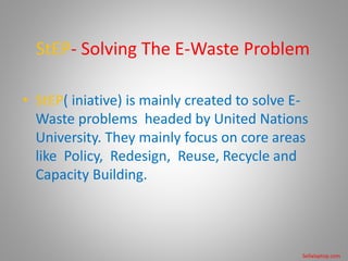 Recycling e waste management | PPTX