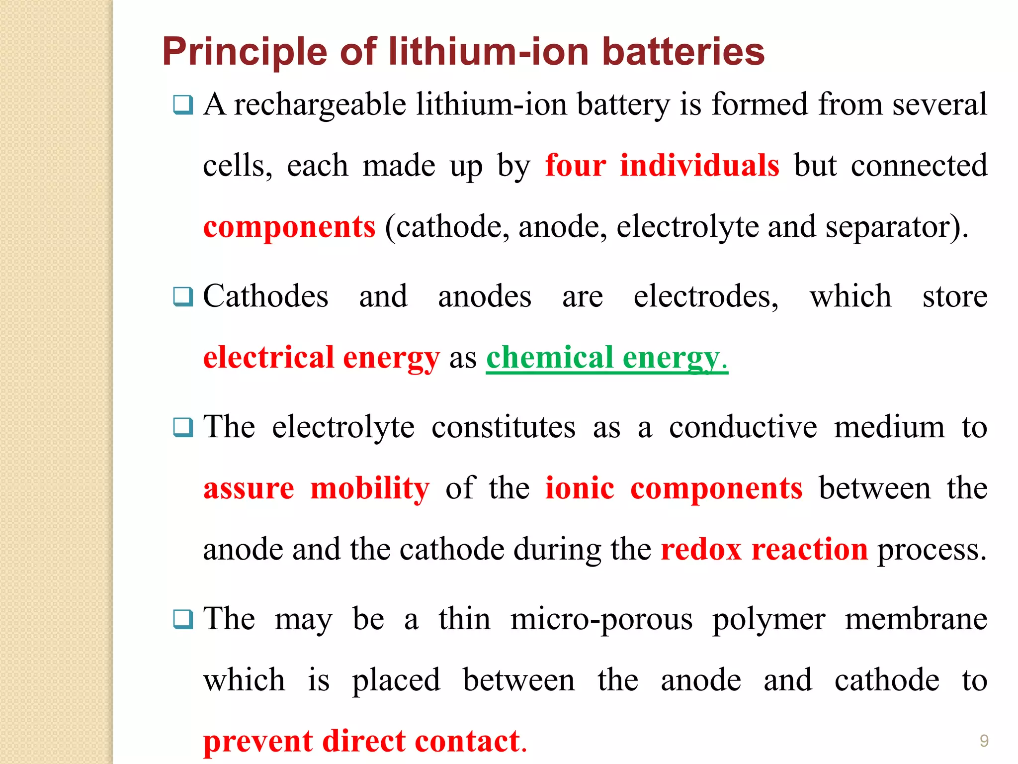 Recycling Technology For Spent Lithium-ion batteries | PPTX
