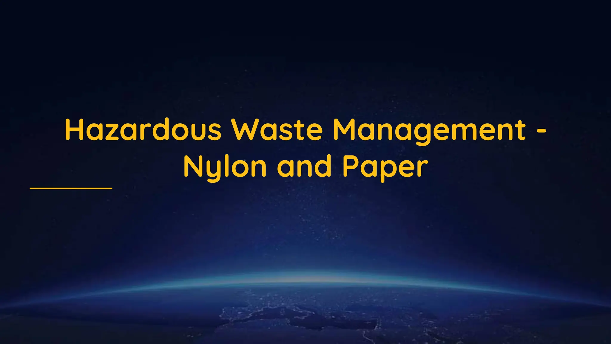 recycling of nylon and paper - waste management | PPTX