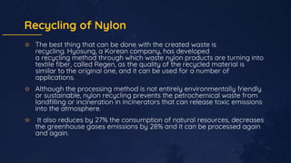recycling of nylon and paper - waste management | PPTX