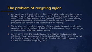 recycling of nylon and paper - waste management | PPTX