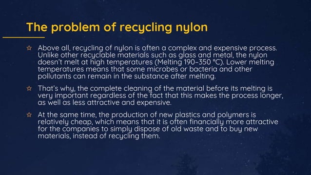 recycling of nylon and paper - waste management | PPTX | Environmental ...