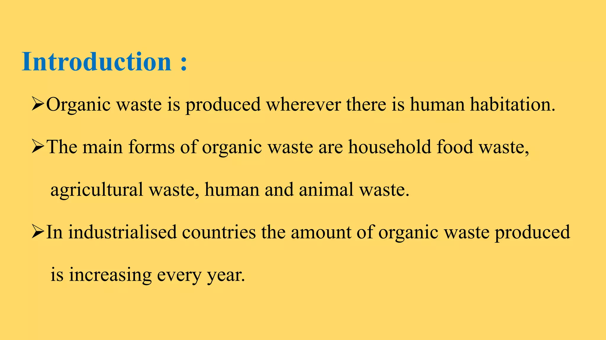 Recycling of organic waste | PDF