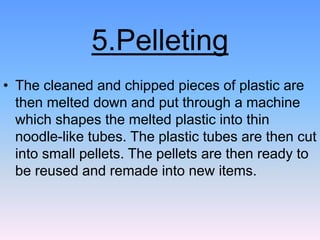 Recycling of plastics | PPTX