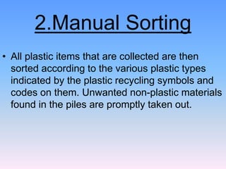 Recycling of plastics | PPTX