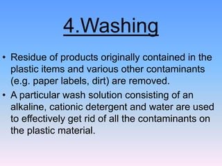 Recycling of plastics | PPTX