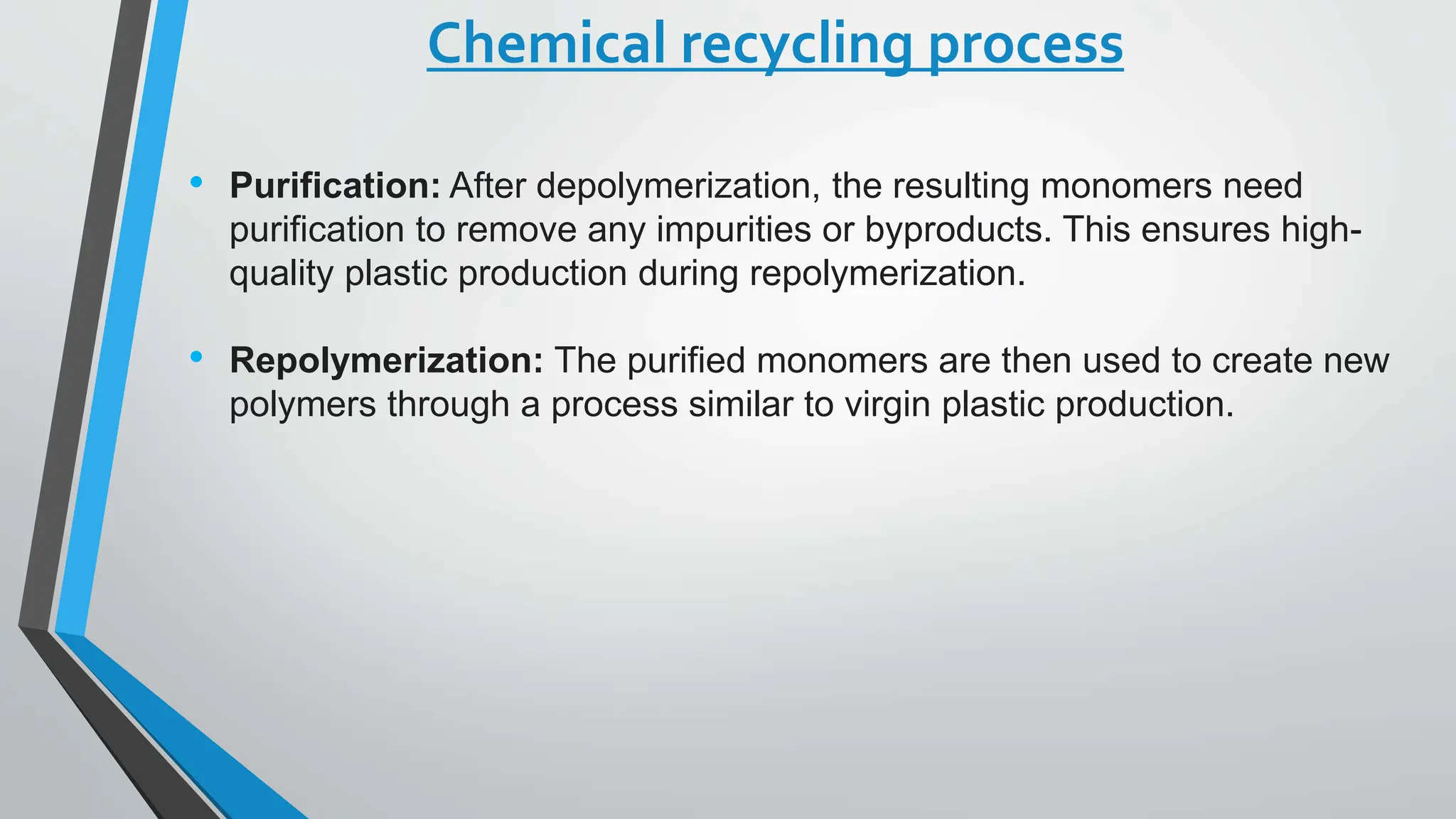 recycling of polymers.pptx includes pyrolysis which is a thermal ...