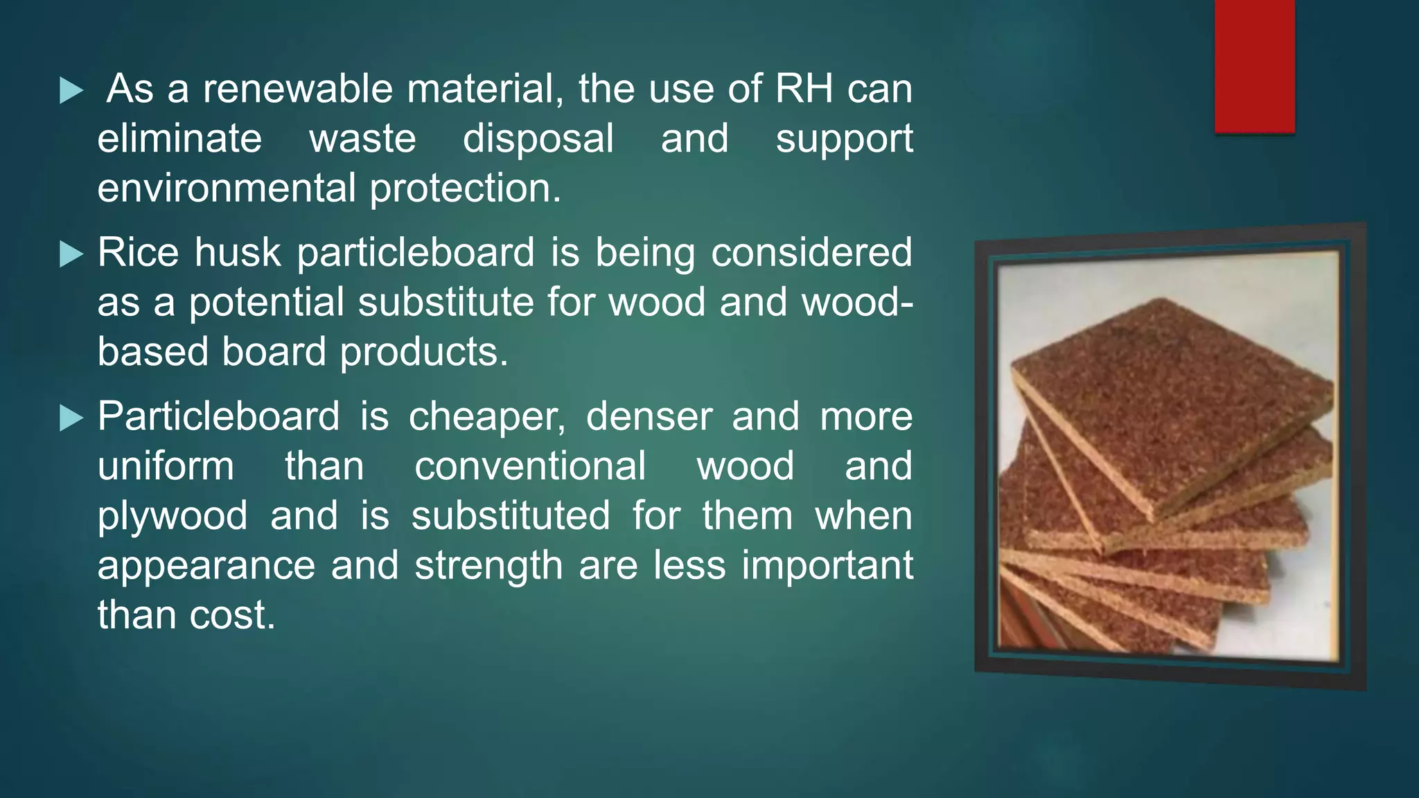 Recycling of rice husk presentation | PPTX