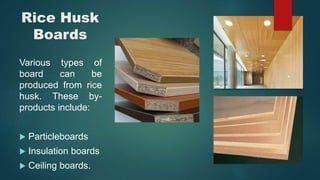 Recycling of rice husk presentation | PPTX