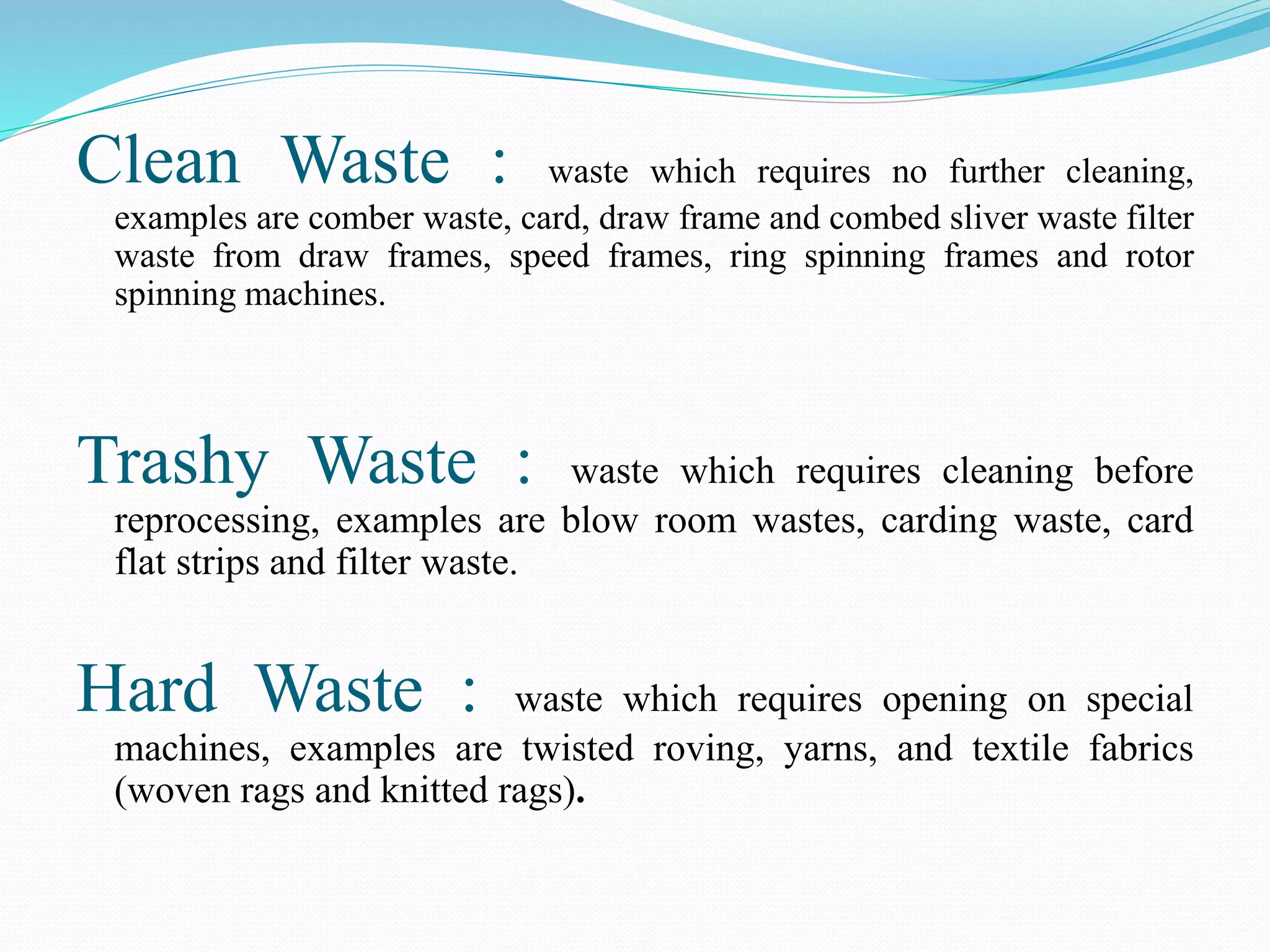 Recycling & Management of Textile Waste | PPTX