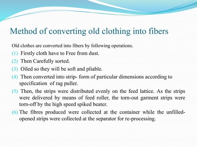 Recycling & Management of Textile Waste | PPTX