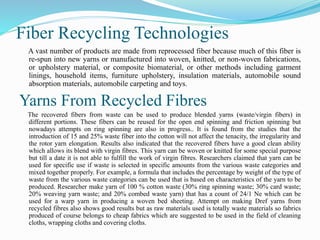 Recycling & Management of Textile Waste | PPTX