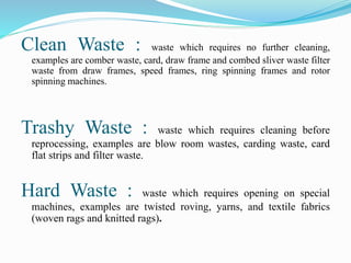 Recycling & Management of Textile Waste | PPTX