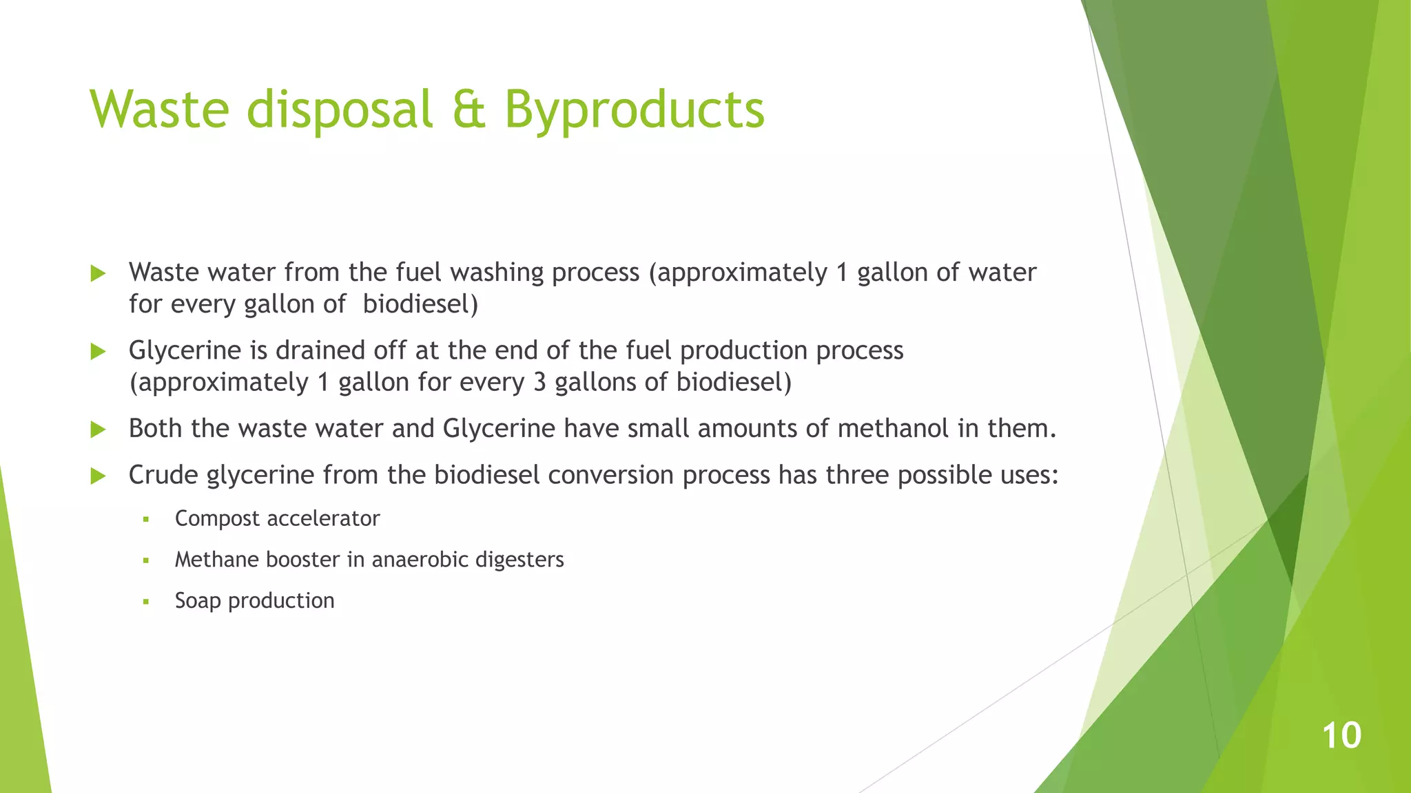 Recycling of waste cooking oil | PPTX