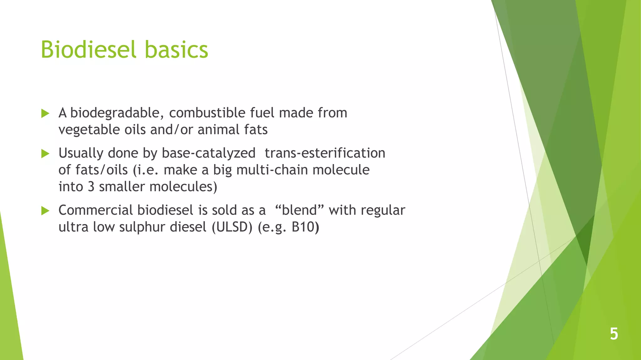 Recycling of waste cooking oil | PPTX