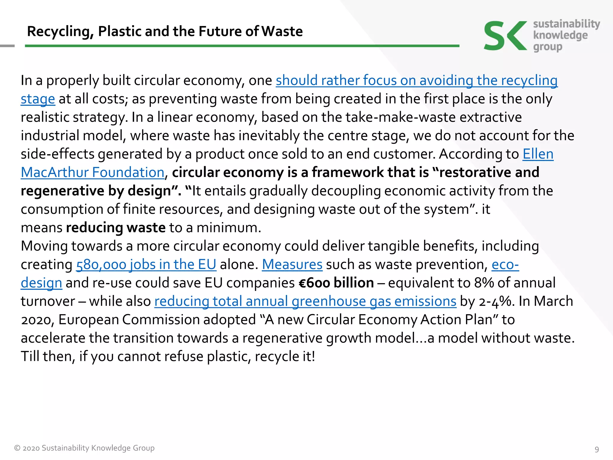 Recycling, Plastic and the Future of Waste | PPTX