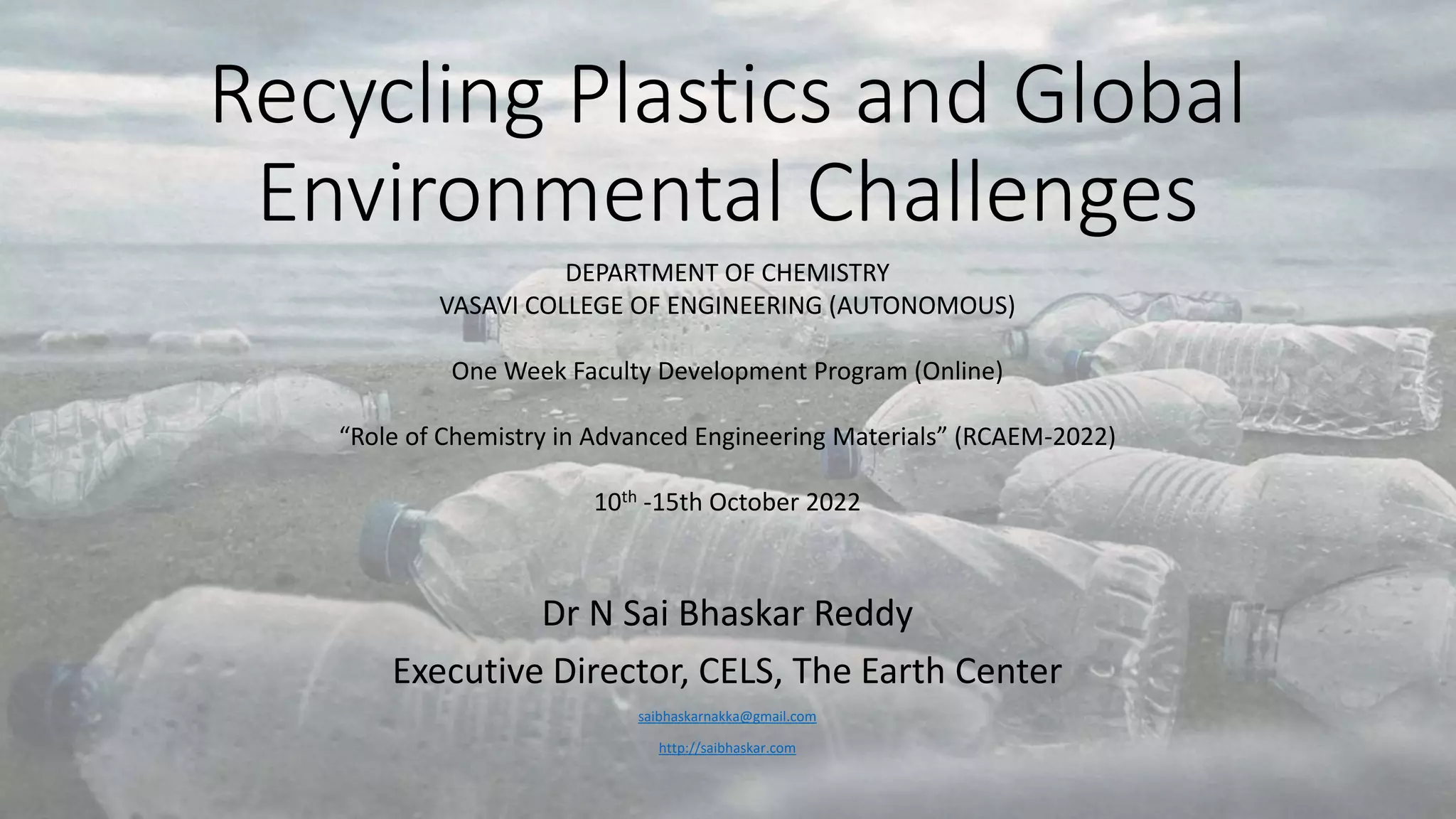 Recycling Plastics and Global Environmental Challenges.pptx