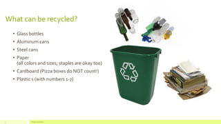 Recycling at Franklin Pierce University | PPTX