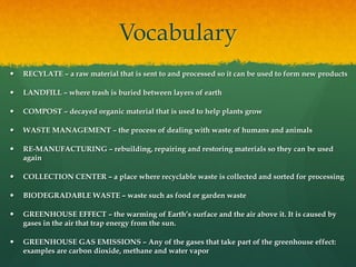 Recyclingpresentation 160302185422 | PPT