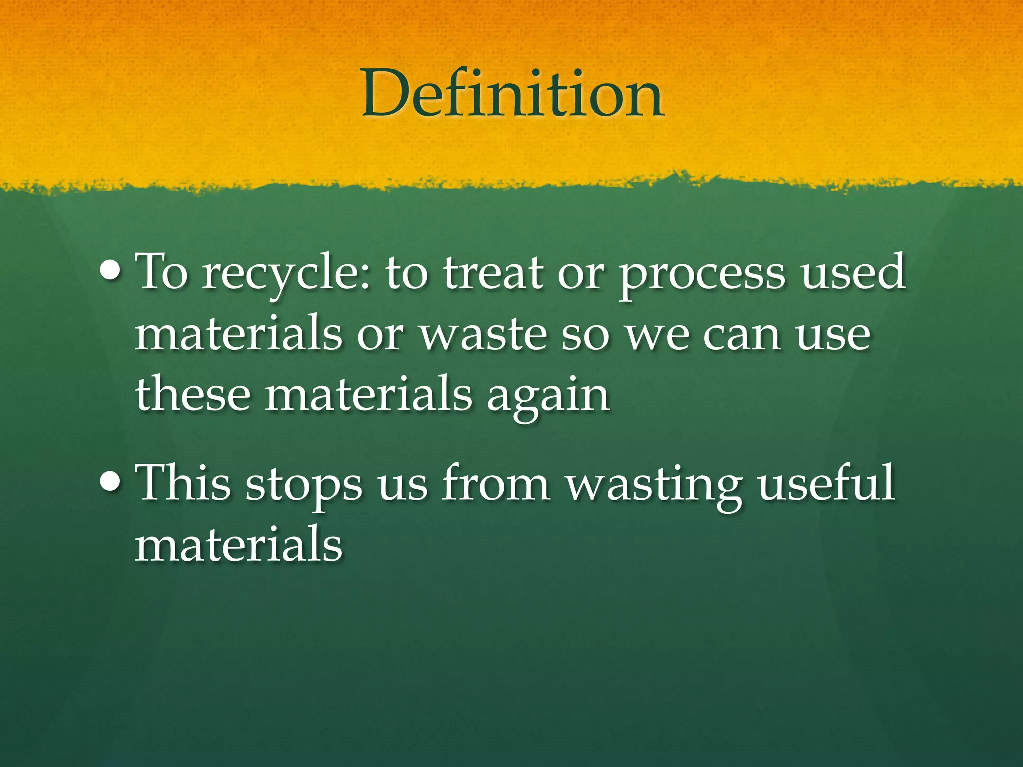 Recycling presentation | PDF
