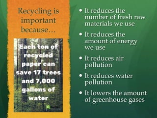 Recycling presentation | PDF