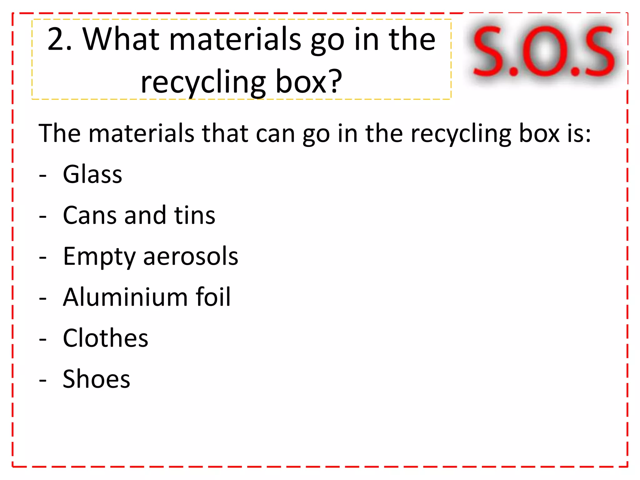 Recycling quiz basic knowledge answers | PPTX