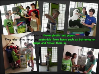 Yearly School Recycling Schedule | PPT