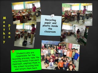 Yearly School Recycling Schedule | PPTX