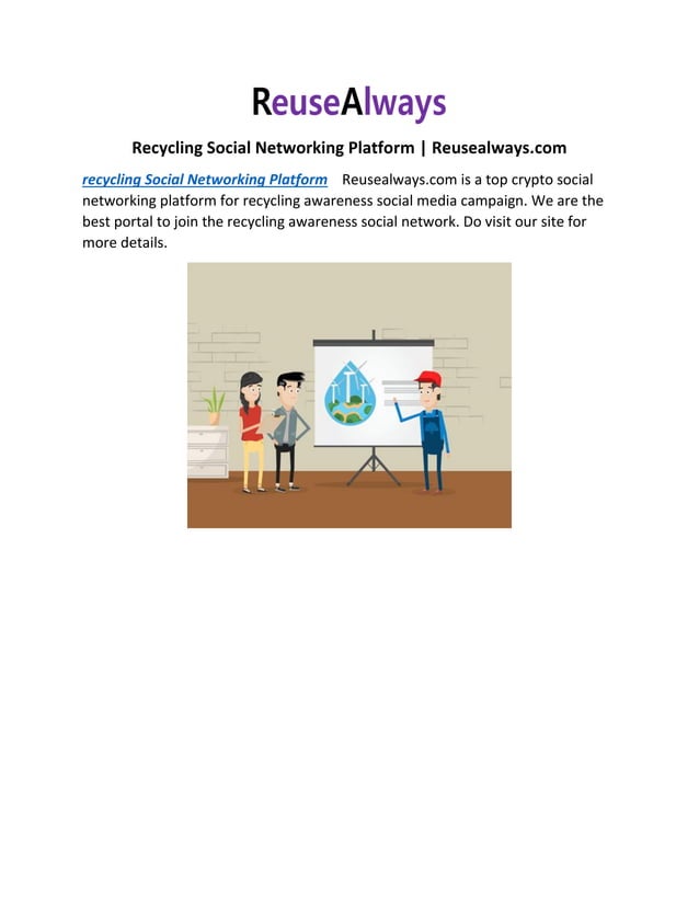 Recycling Social Networking Platform | Reusealways.com | PDF