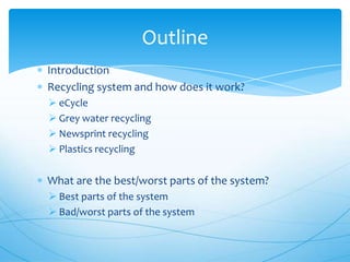 Recycling System in Australia | PPTX
