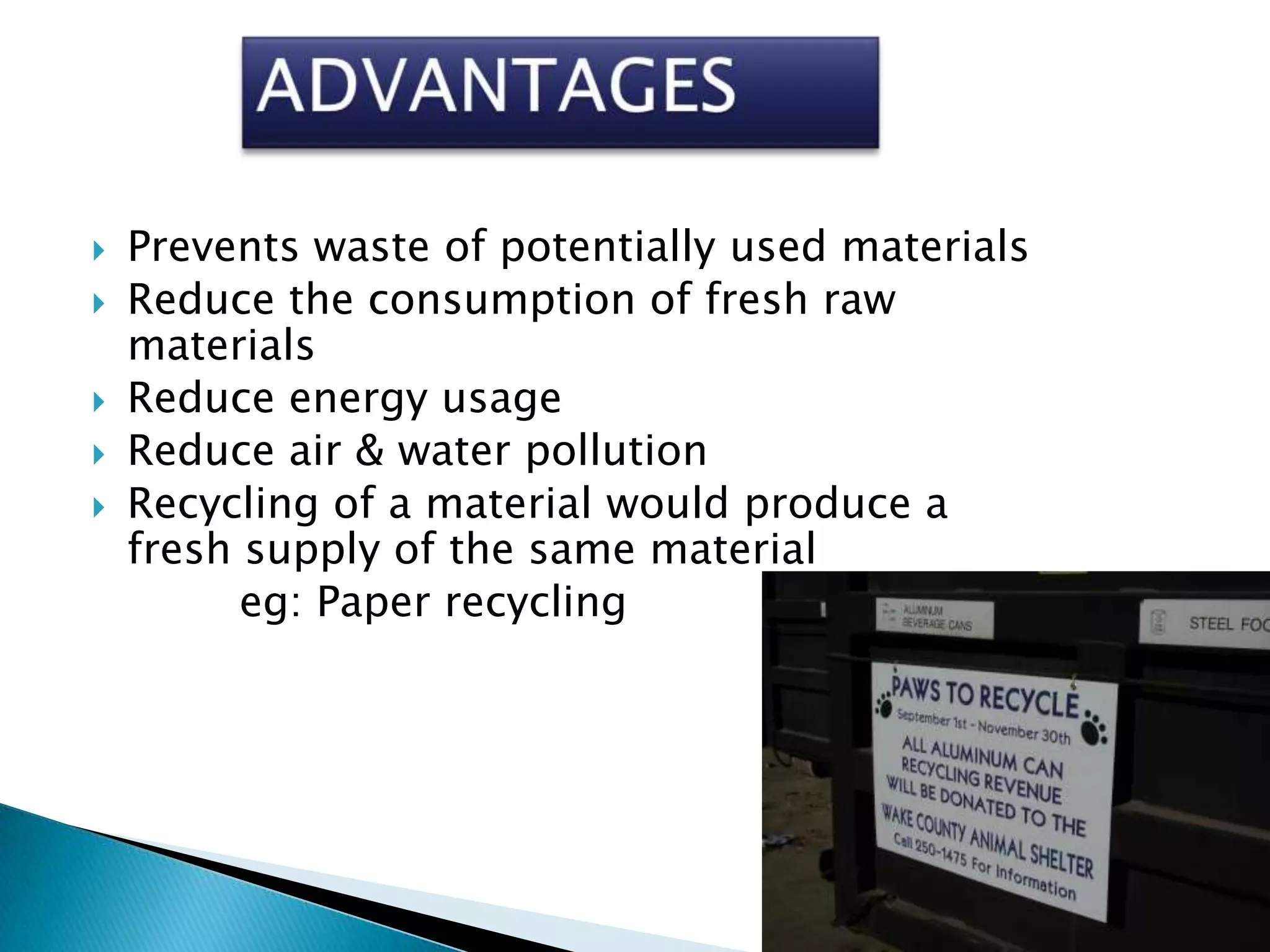 Recycling waste materials | PPTX