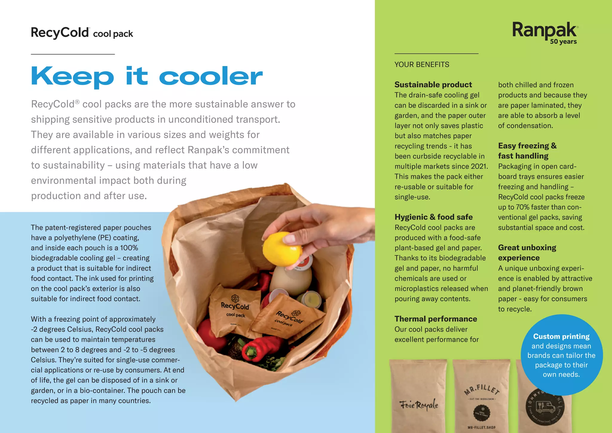 RecyCold cool pack product leaflet | PDF