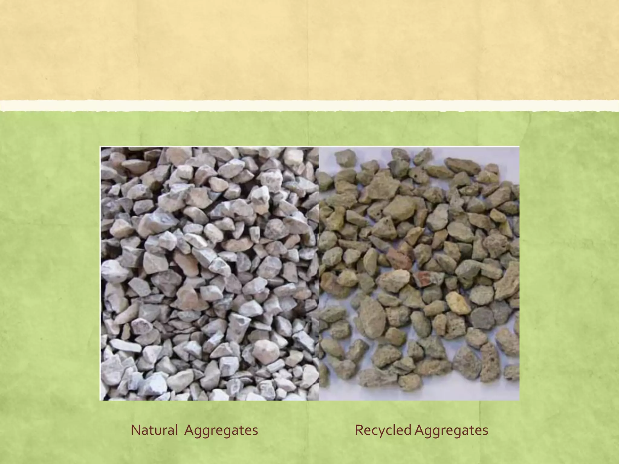 Recyled aggregates (Concrete Technology and Building Materials) | PDF