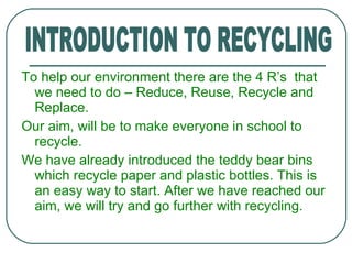 Recyling Presentation | PPT