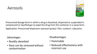 University of Limpopo B.Pharm 2: Pharmaceutics: dosage forms | PPTX
