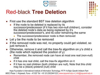 Red Black Tree Insertion & Deletion | PPTX