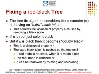 Red Black Tree Insertion & Deletion | PPTX