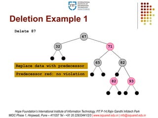 Red Black Tree Insertion & Deletion | PPTX