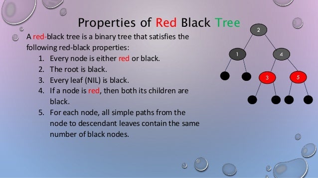 Red black trees