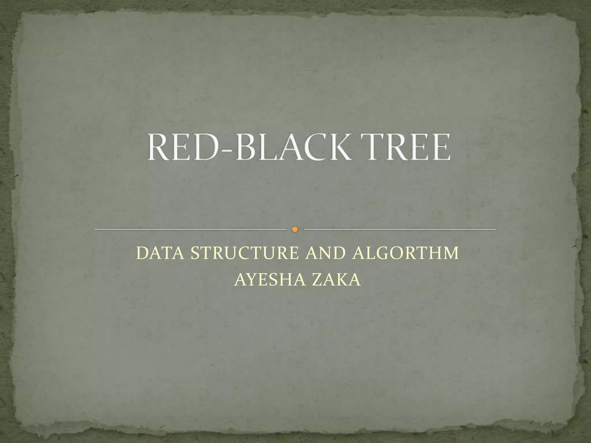 Red black tree | PPT