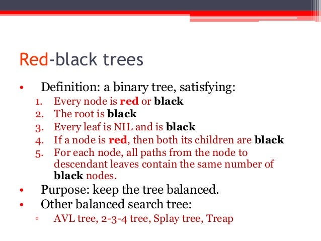 Red black trees1109