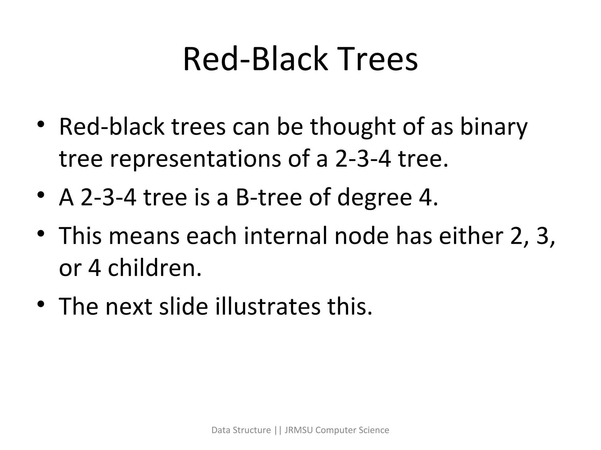 Red Black Trees Presentation Ppt 5338