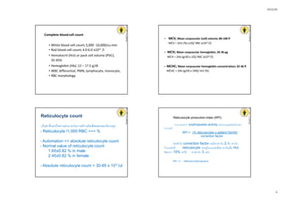 Red-blood-cell pathology notes with sketch | PDF