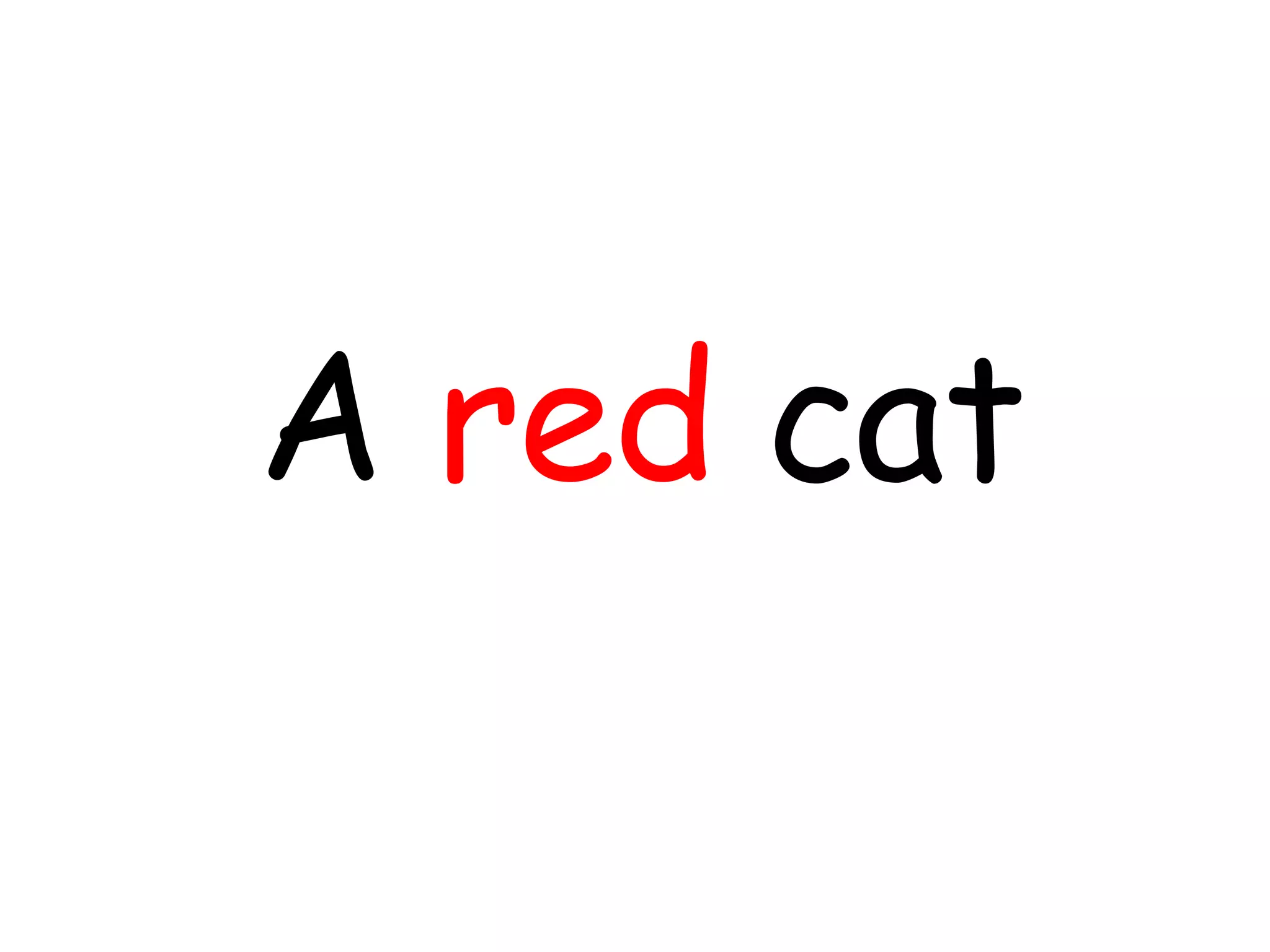 Red Cat Vocabulary | PPT