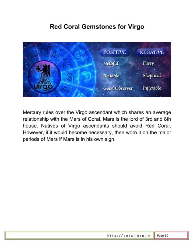 Red coral gemstone for various zodiac signs | PDF | Free Download