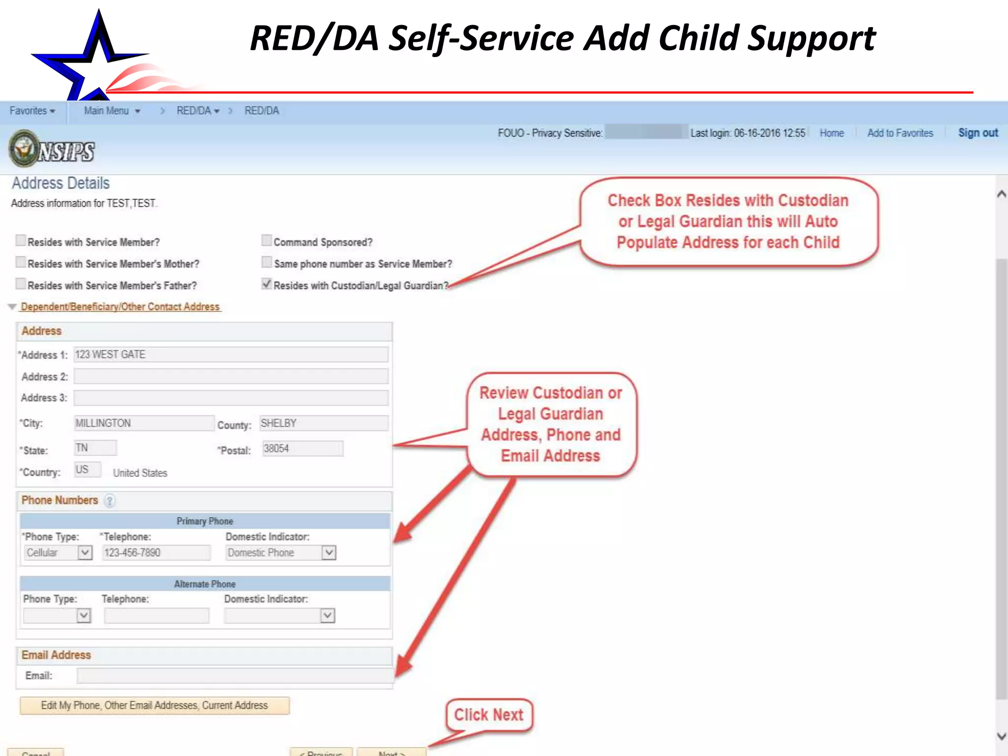 (NSIPS) DEPENDENCY APPLICATION - PERS 2 | PPTX