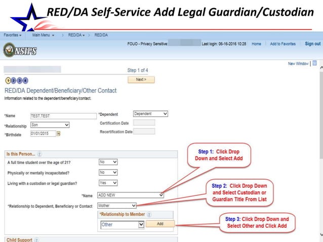 (NSIPS) DEPENDENCY APPLICATION - PERS 2 | PPTX | Family and Relationships