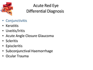 red-eye problems missan college of medicine | PPT